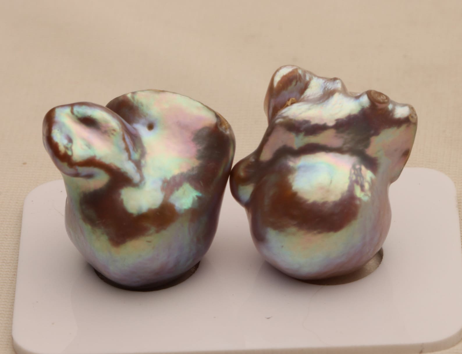 Natural Metallic Purple Fireball Pearl Pair MFP005 - Etsy