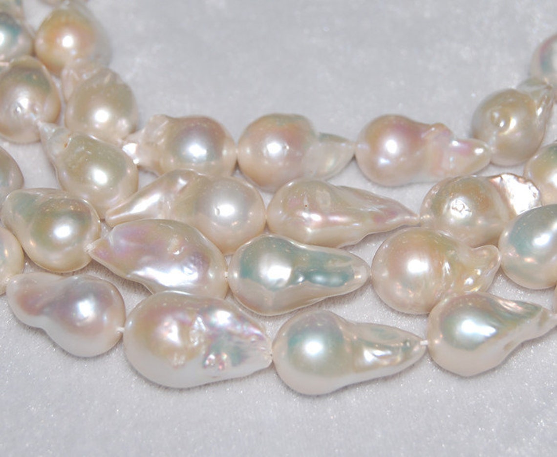 1417mm Large Nucleated Pearl Strands Wholesale Fireball - Etsy