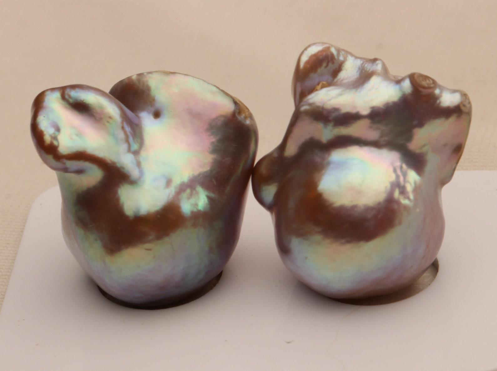 Natural Metallic Purple Fireball Pearl Pair MFP005 - Etsy