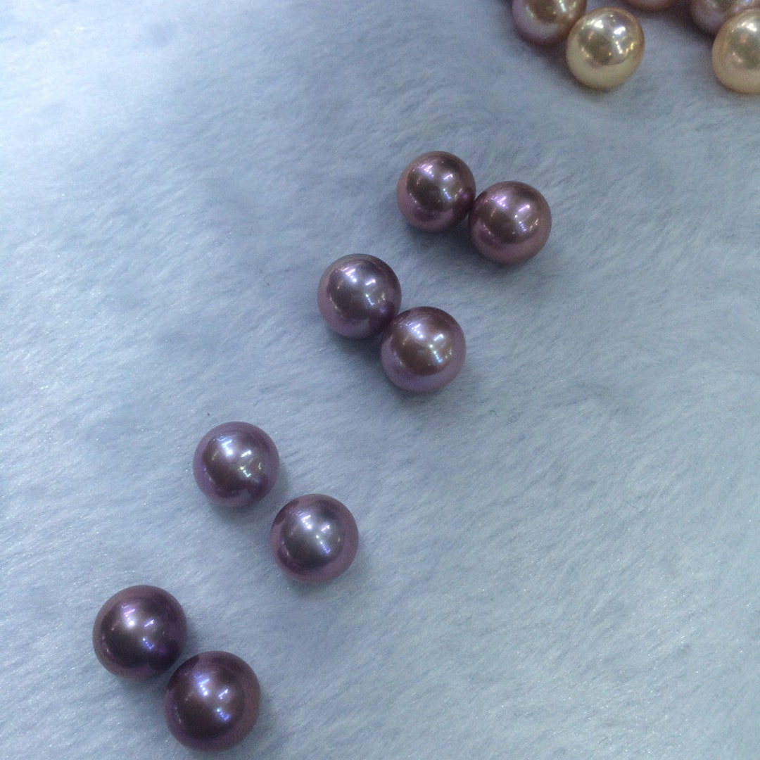 13-14mm Large Edison Pearl Pairs, Nucleated Edison Pearl Pairs for ...