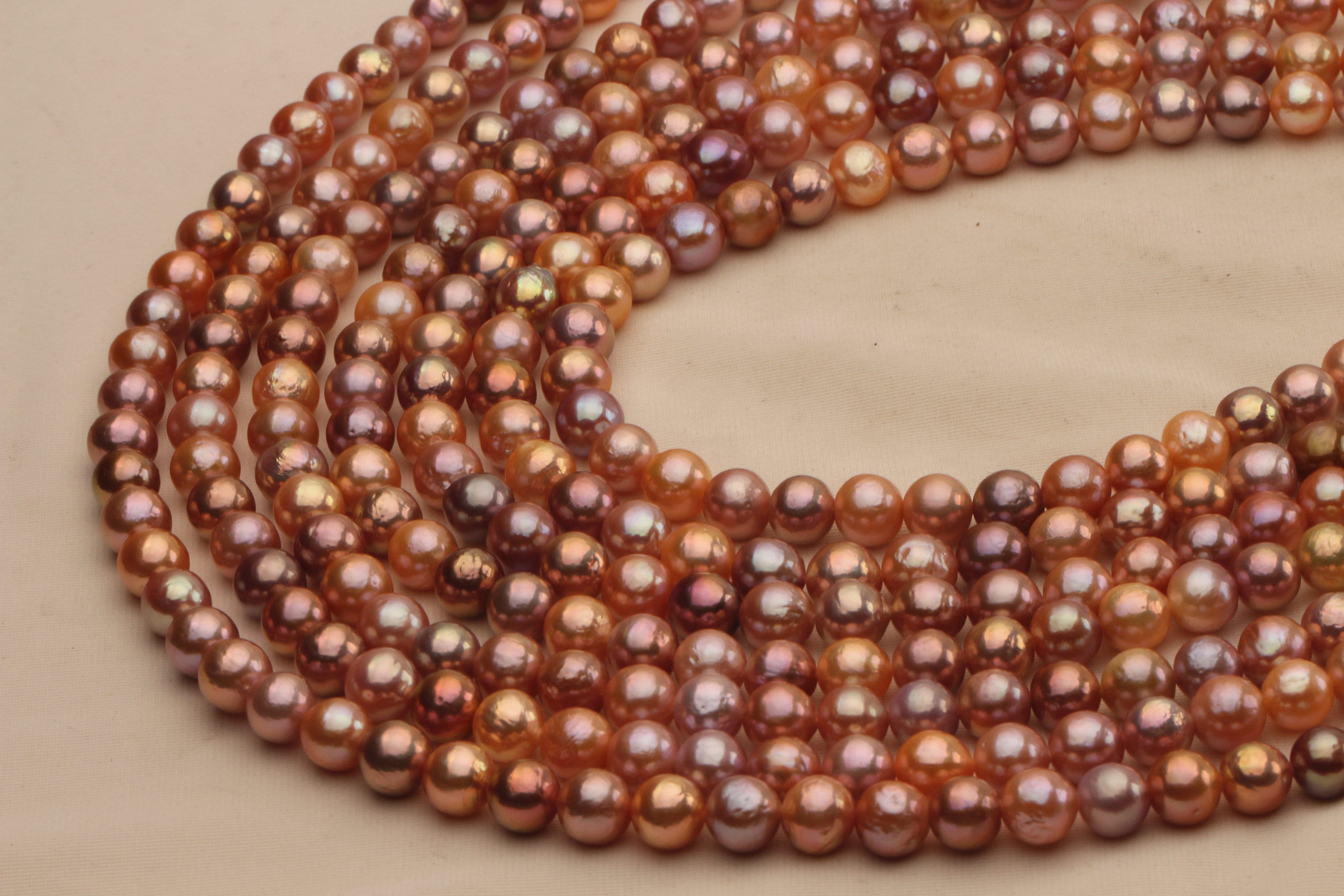 Natural Mixed Color Pearl Strand Multi-color Freshwater Pearl - Etsy