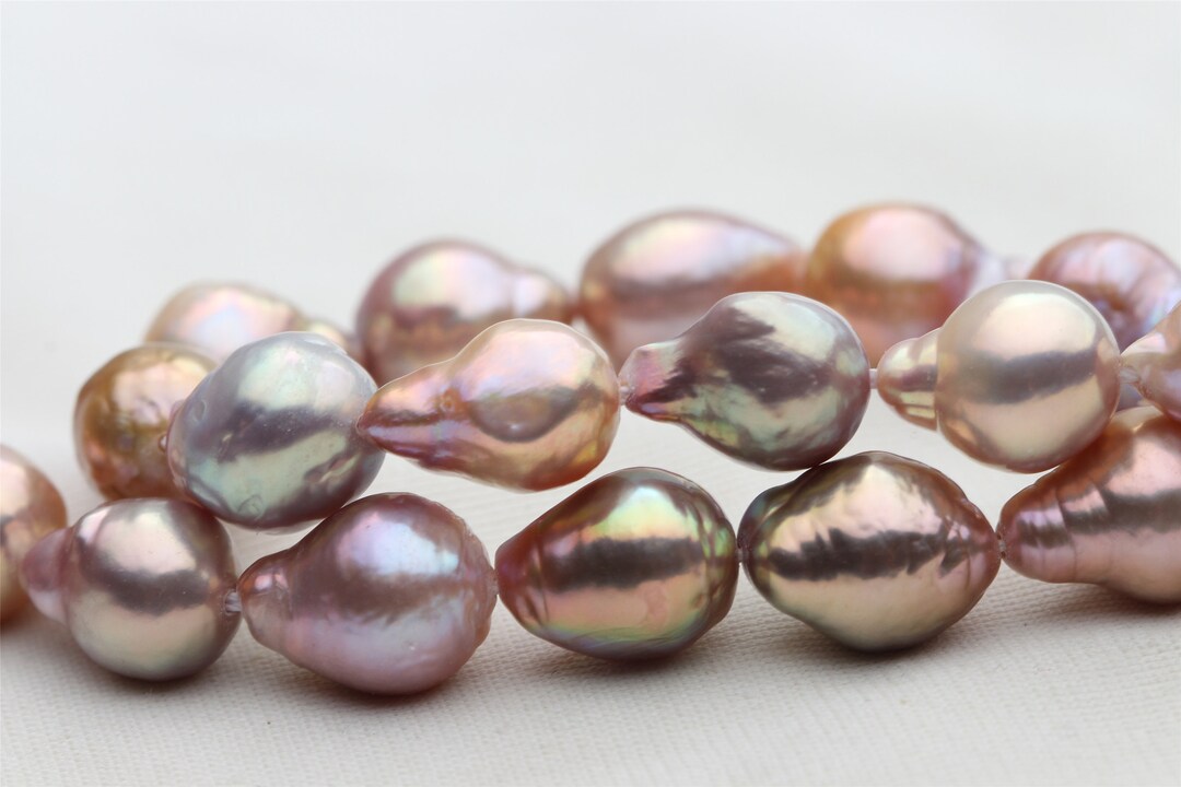 Metallic Baroque Loose Pearl Strand for Necklace Design,nuclear ...