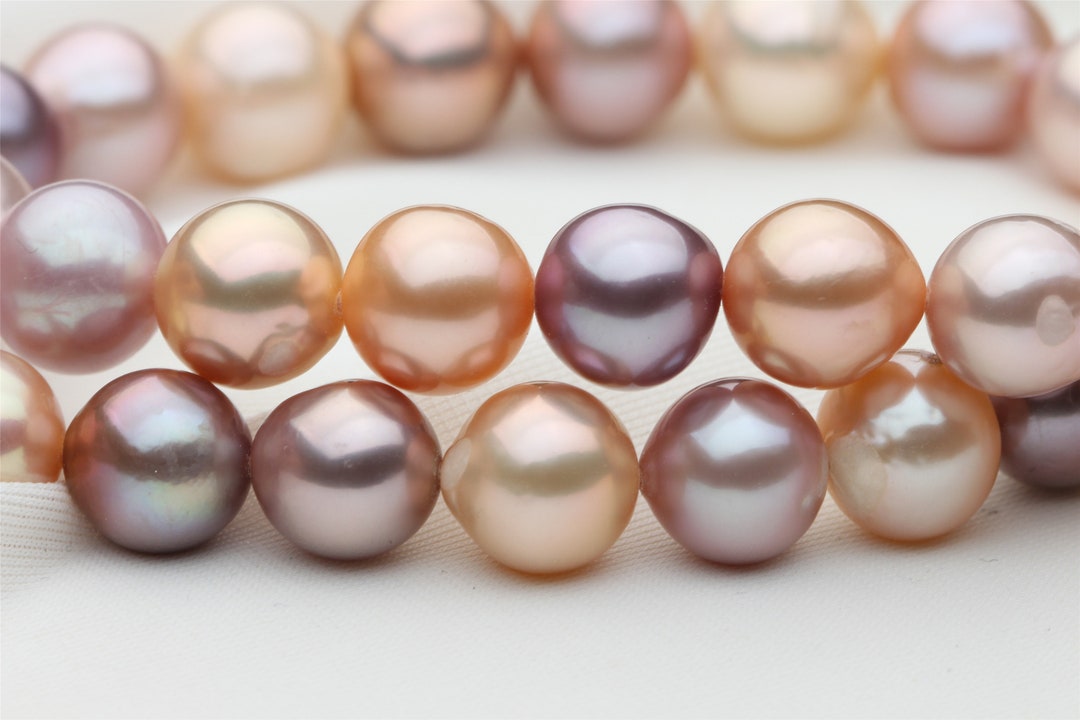 Edison Pearl String With Metallic Rainbow Color,edison Pearl Beads ...
