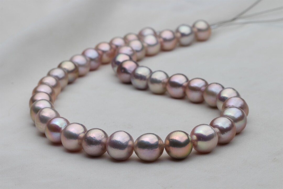Natural Metallic Color Edison Pearl Strand|freshwater Nuclear Pearl ...