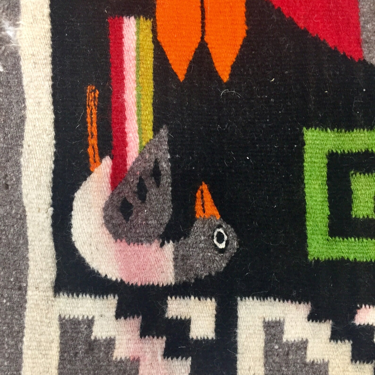 Hand Woven Wool Mexican Rug or Blanket - Etsy