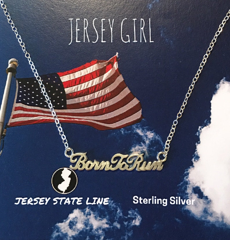 Born to Run Sterling Silver Necklace - Bruce Springsteen - Etsy