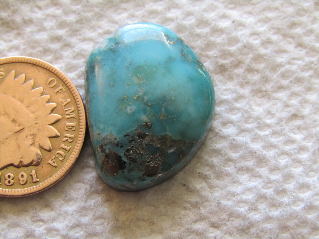 Campitos Turquoise Cab 18 Carat Cabochon Baby Blue Hand Cut - Etsy