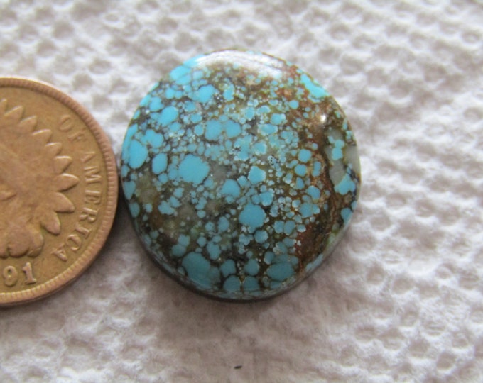 Number Eight #8 Turquoise Cab 17 Carat American Nevada Blue Cabochon ...