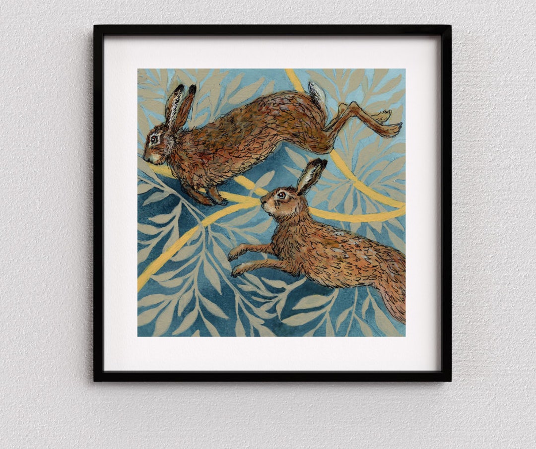 Hare Art Print, Wildlife Wall Art, Unique Gift for the Home, Scottish ...