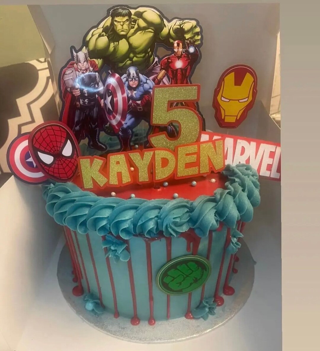 Marvel Cake Topper Bundle - Etsy