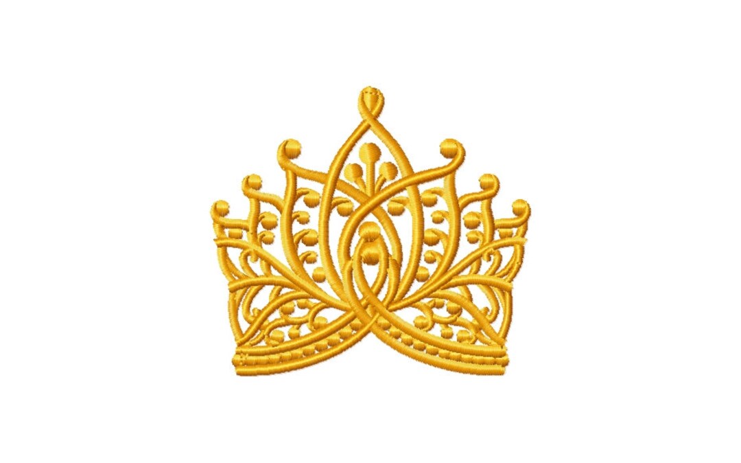 Royal Princess Tiara Machine Embroidery Design 7 Sizes - Etsy