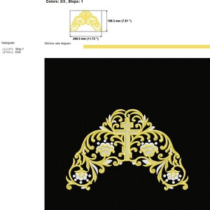 Border With Christian Cross and Monograms Machine Embroidery Design 7 ...