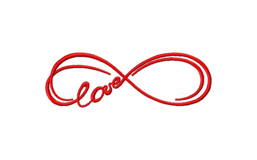Love You Endlessly, Infinity Sign Machine Embroidery Design - Etsy