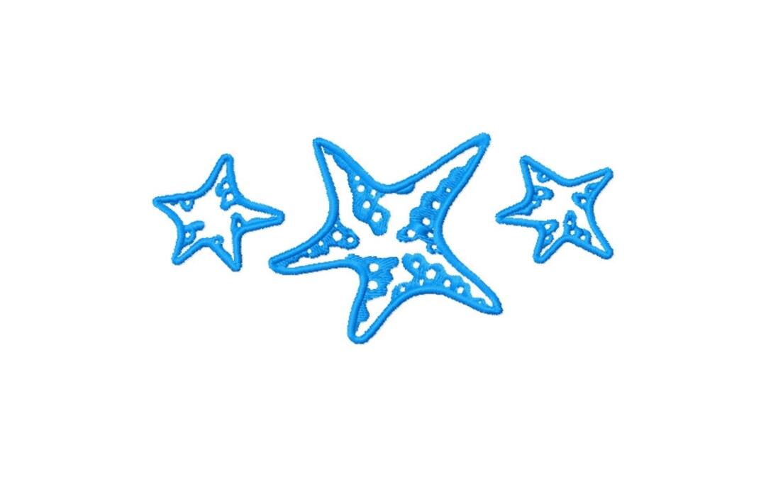 Starfish Embroidery Design: Nautical Home Decor (digital File) - Etsy