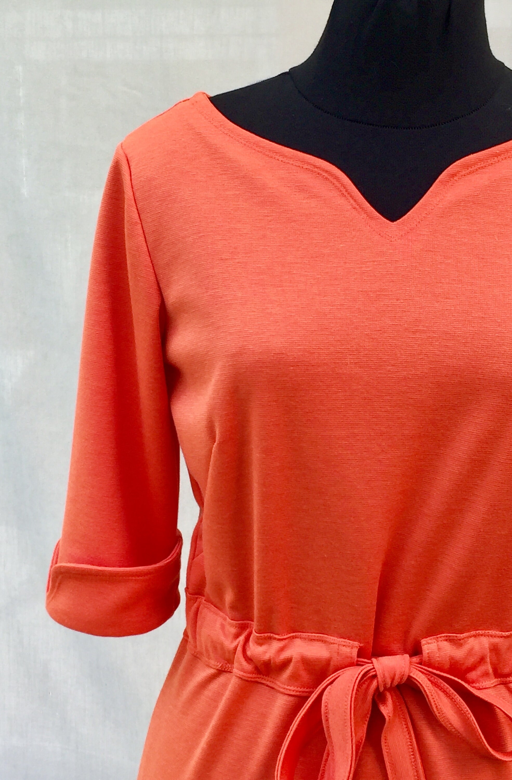 Robe orange en jersey Milano. - Etsy France