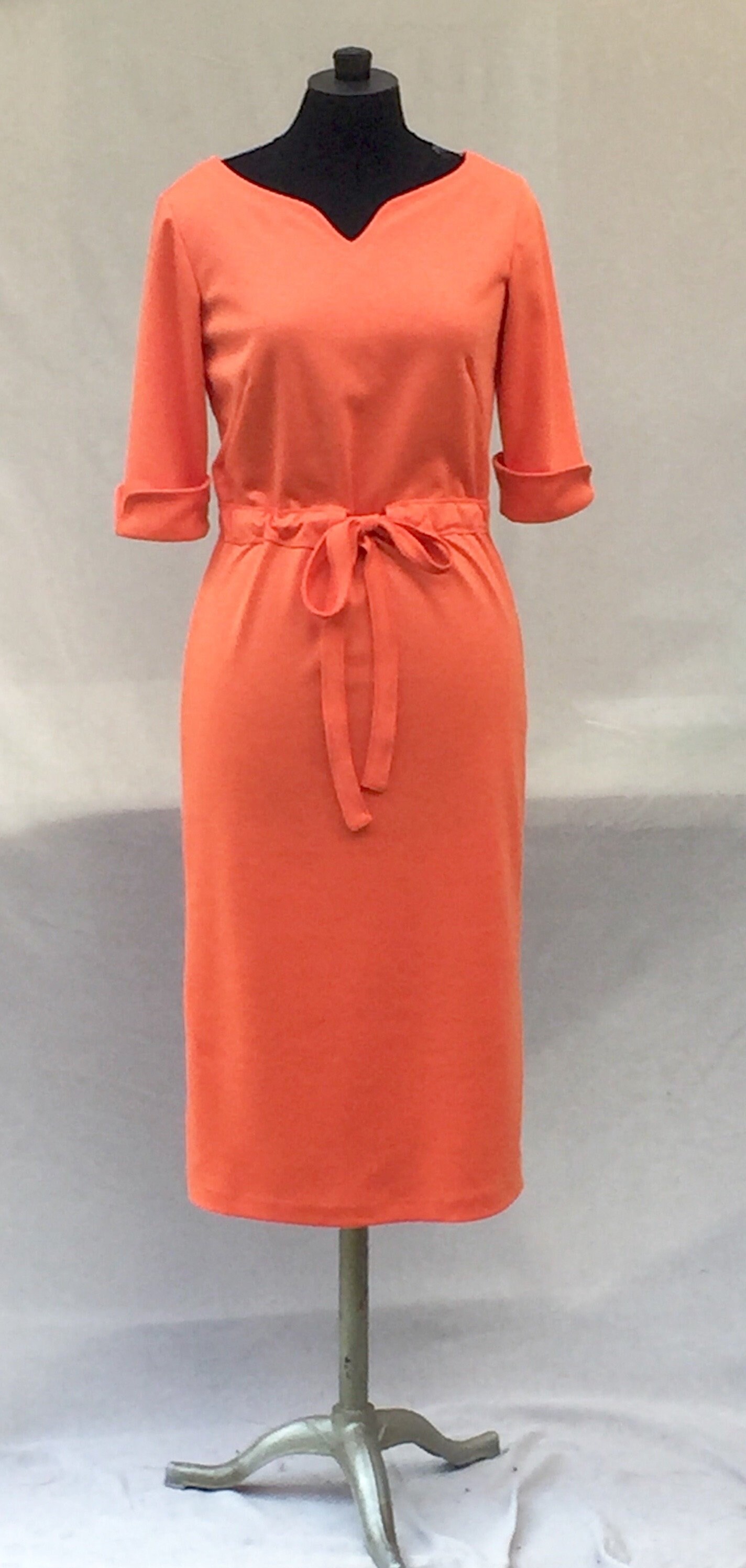 Robe orange en jersey Milano. - Etsy France