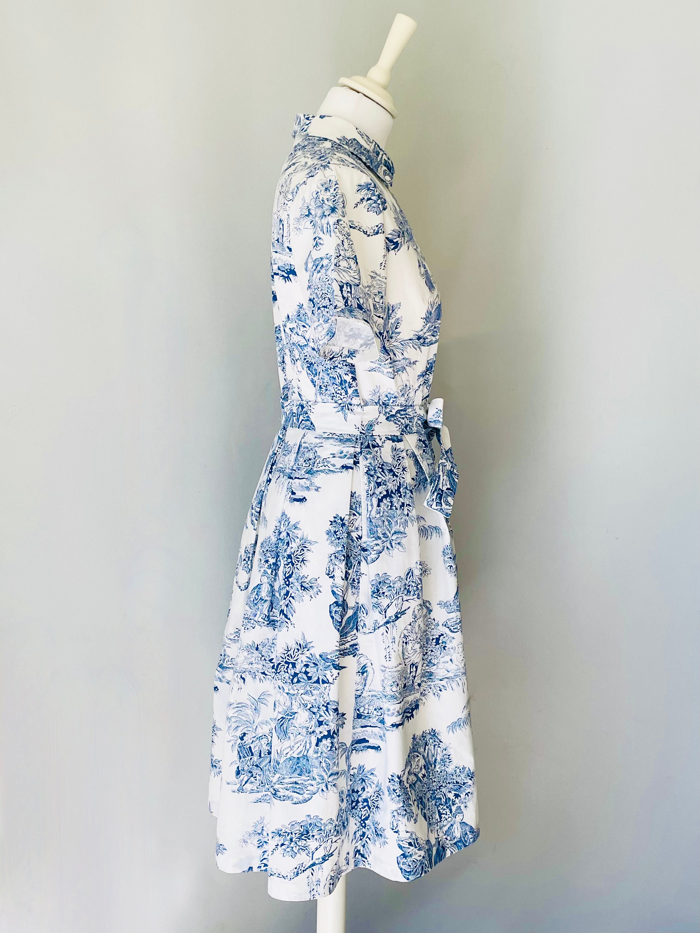 Toile De Jouy Dress - Etsy Toile De Jouy Dress - Etsy