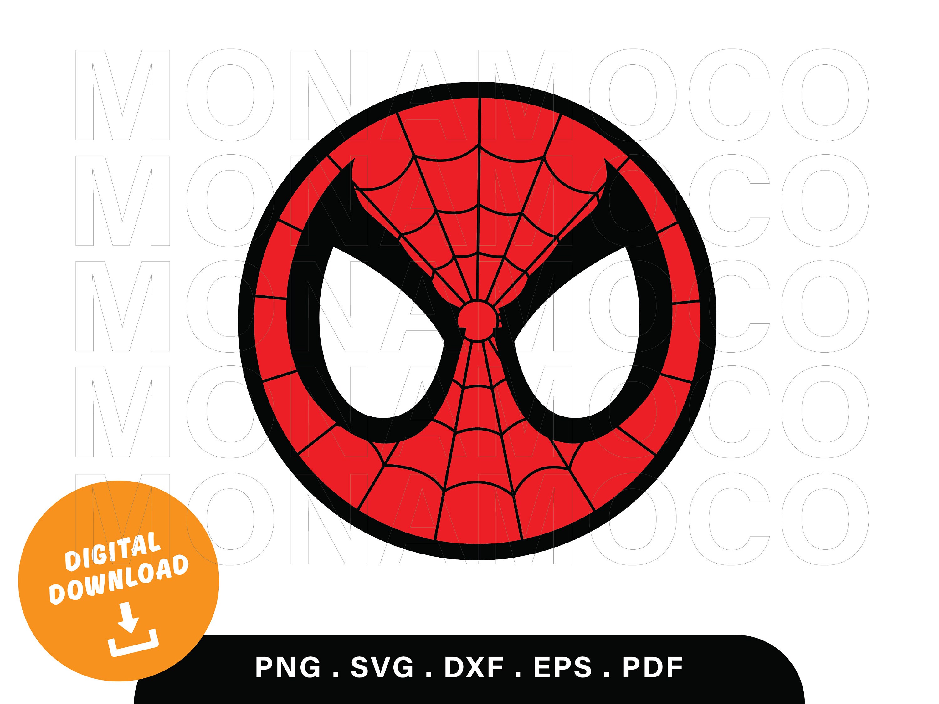 Stationery Png Spiderman clipart Dxf SpidermanMask for Cricut Eps Pdf ...