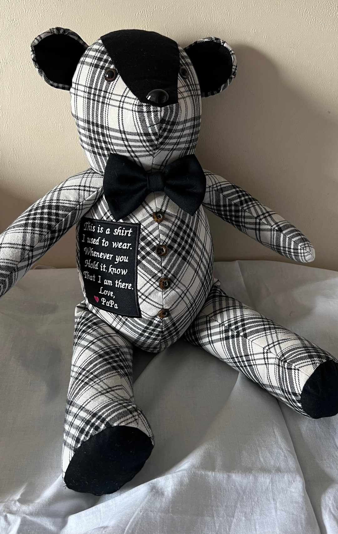 Memory Bear With Patch on Front Side, This is a Shirt... - Etsy