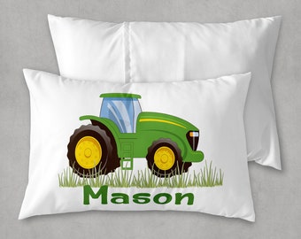 Personalized Red Tractor Toddler Kindergarten Pillow With | Etsy