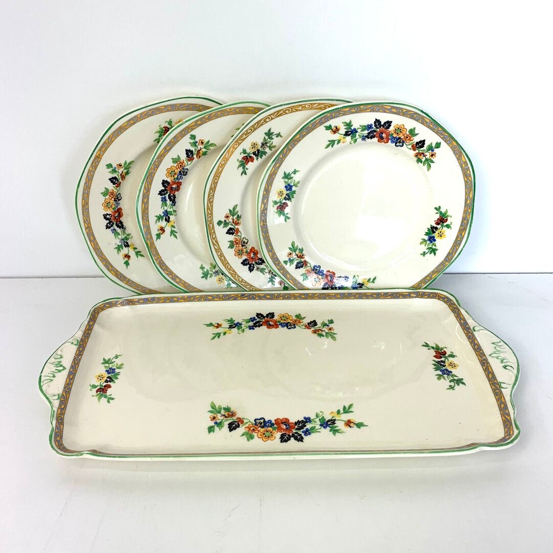 J&G Meakin Afternoon Tea Plates and Platter - Etsy