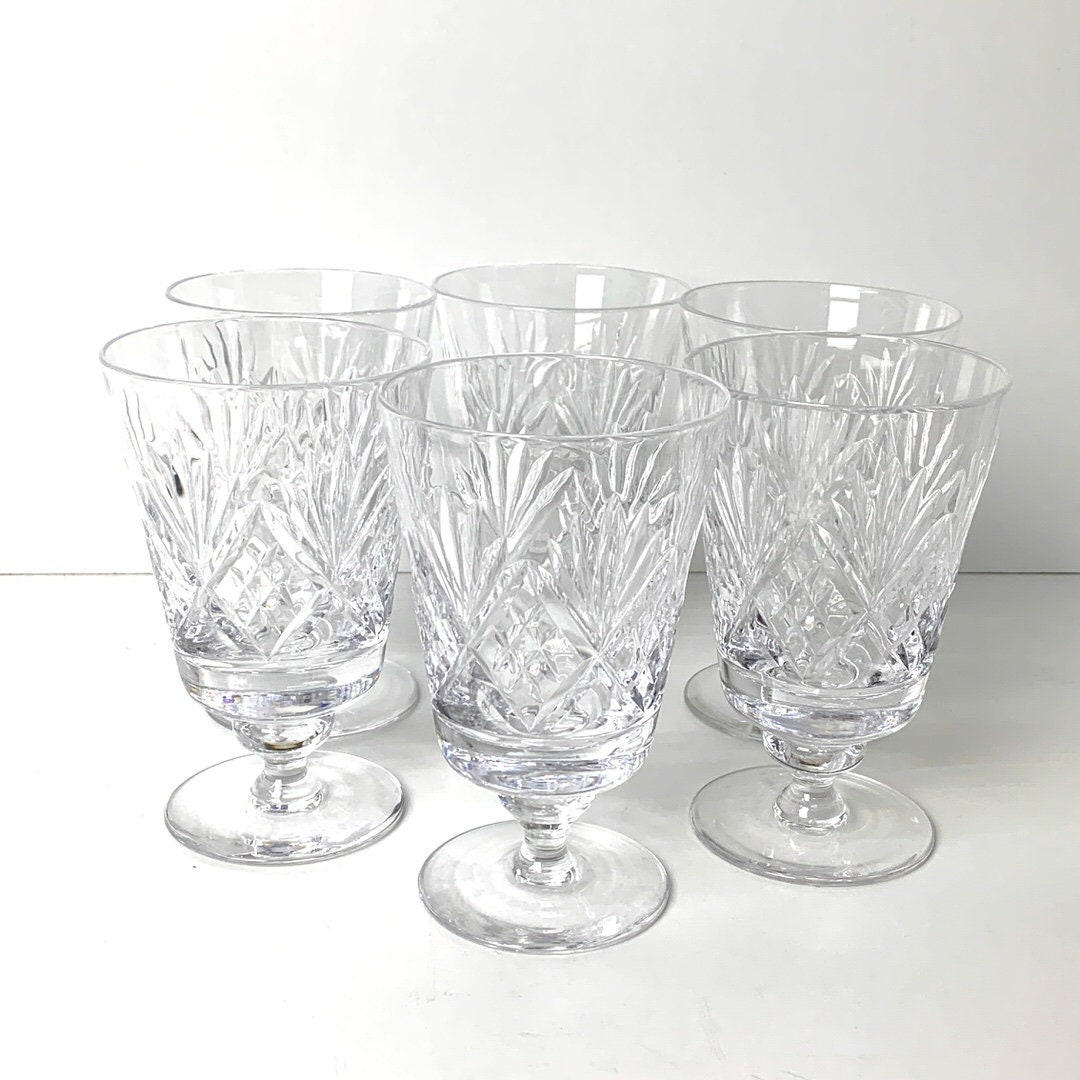 Vintage Mid-century Cumbria Crystal Claret Glasses - Etsy UK