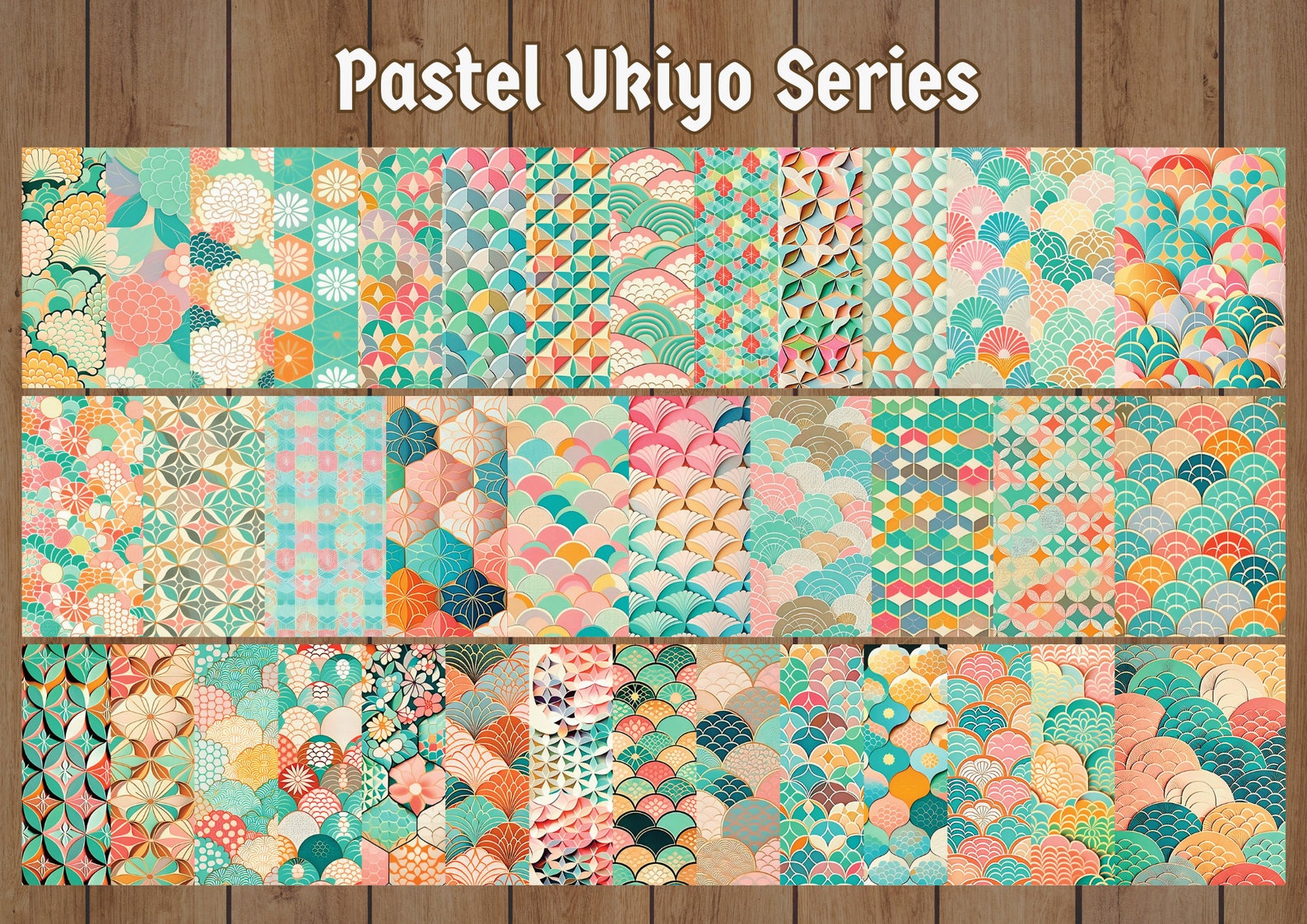 177 Pages of Gorgeous Japanese Patterned Paper. Elevate Your Crafting ...