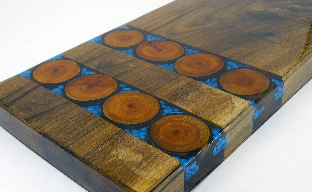 3D Effect Walnut Cherry Small Log Slices Wood Wall Mount Shiny ...