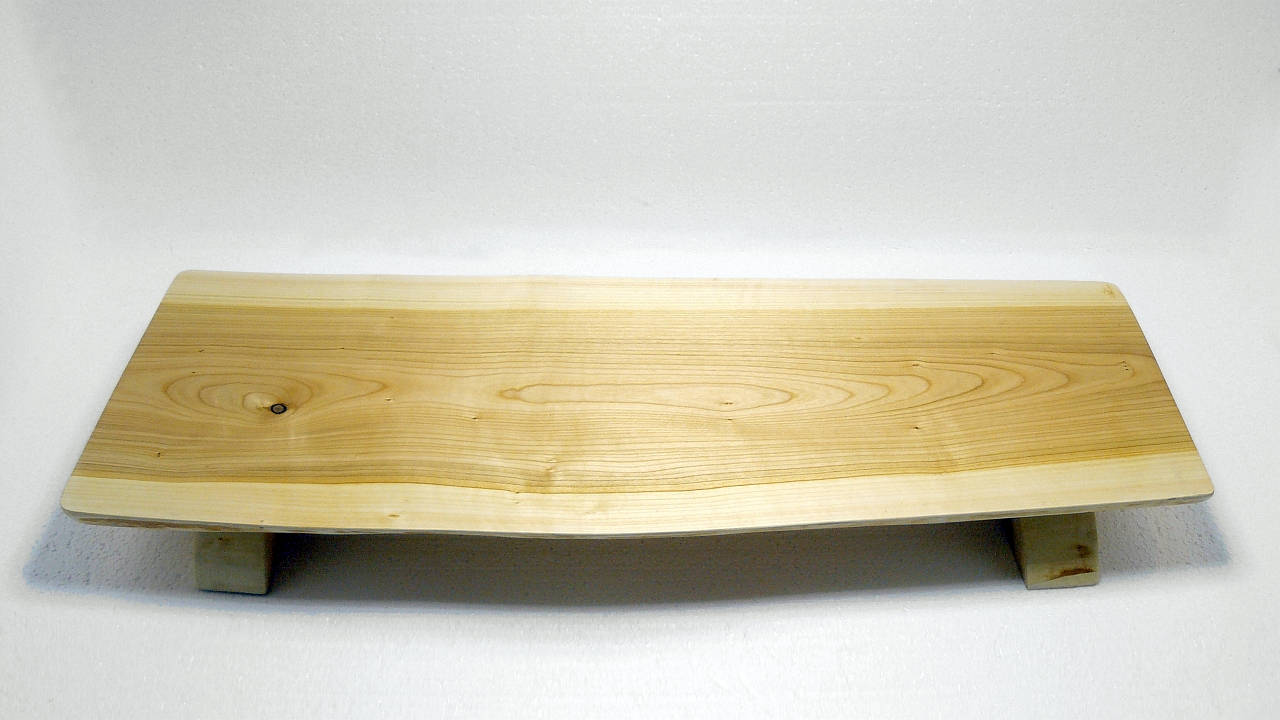 Huge 730mm / 28 Solid Thick Wild Cherry Log Serving Table Wooden ...