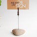 Stone Photo Clip Stand, Picture Clip Holder, Beach Pebble Art Memo Clip ...