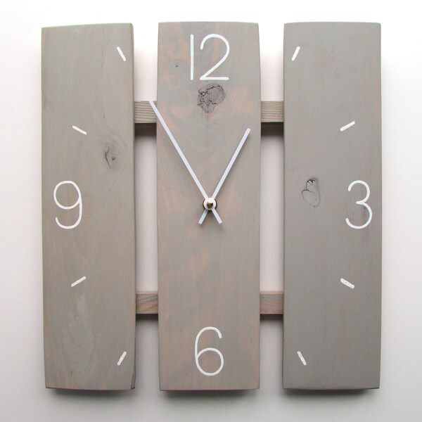 Natural Wood Clock - Etsy