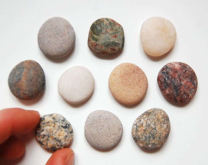 10 Pebble Magnets, Stone Note Magnets, Creative Memo Magnets, Natural ...