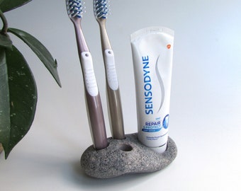 Pebble Toothbrush Holder - Etsy