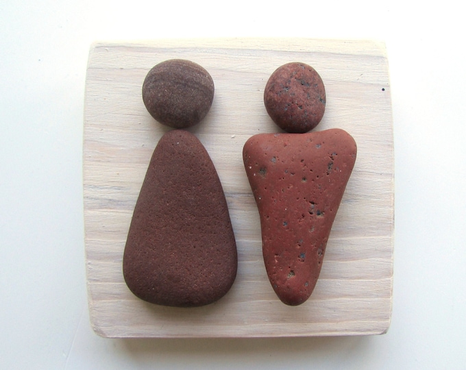 Coastal WC Sign, Toilet Sign, Pebble Art, Natural Driftwood Art ...