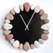 Pebble Art Clock 11", Coastal Stone Clock, Sea Pebble Wall Clock, Beach ...