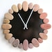 Pebble Art Clock 11", Coastal Stone Clock, Sea Pebble Wall Clock, Beach ...
