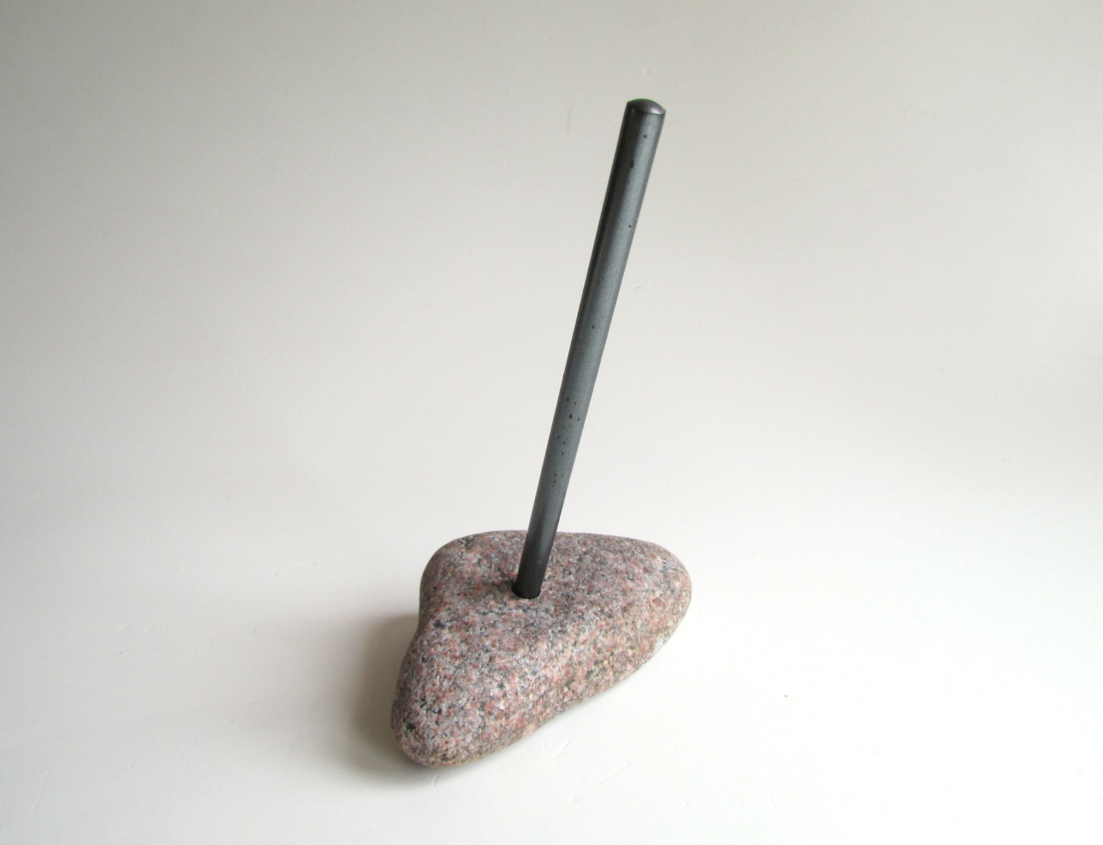 Stone Pen Holder Heavy Stone Pen Stand Coastal Office Decor | Etsy