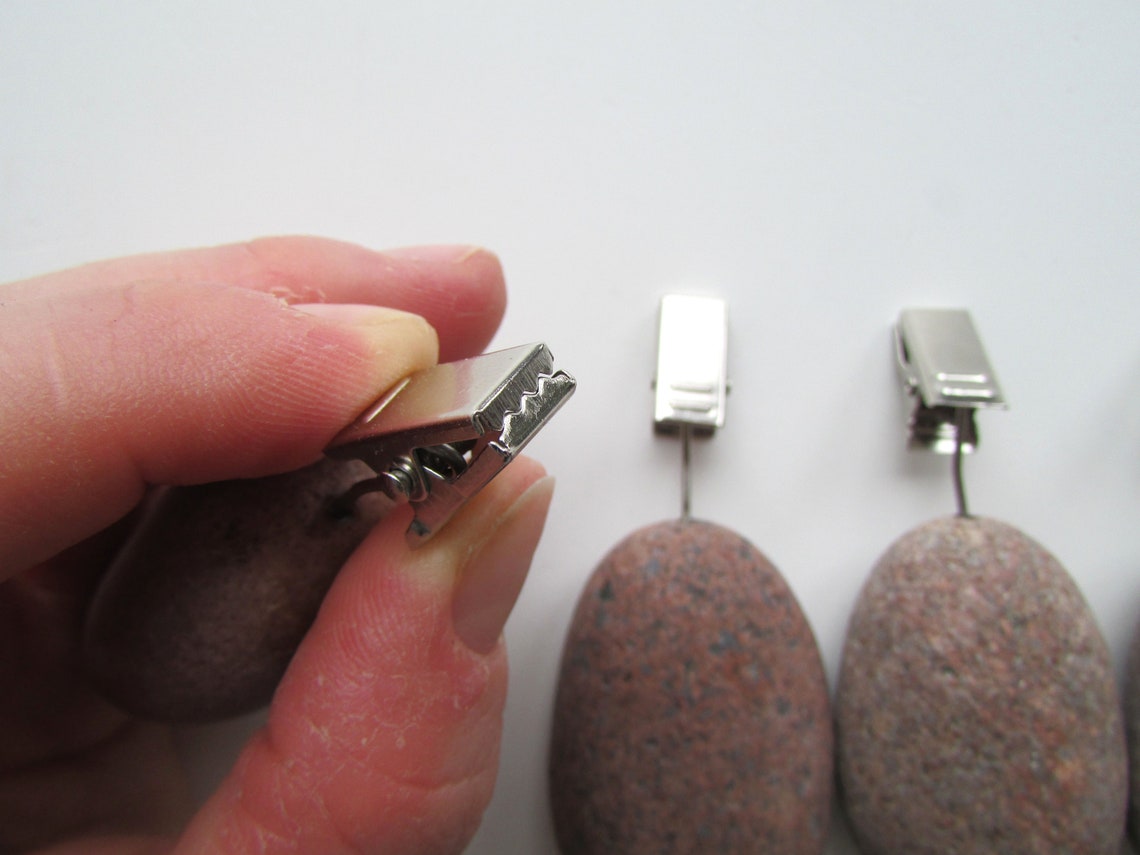 Stone Tablecloth Weights Coastal Tablecloth Clips Natural - Etsy