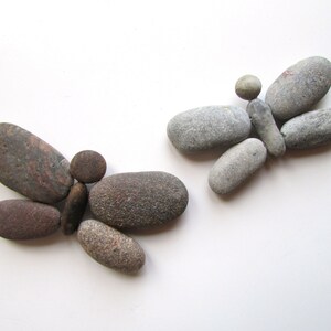 Pebble Art Magnet Dark Dragonfly Sea Stone Shape Fridge - Etsy