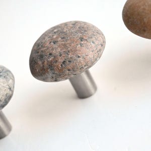 Stainless Steel Stone Wall Hooks, Bathroom Wall Hooks, Beach Pebble Wall Hooks, Coastal Decor ...