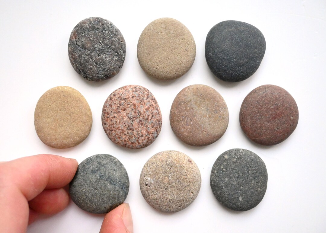 10 Pebble Magnets, Stone Note Magnets, Creative Memo Magnets, Natural ...