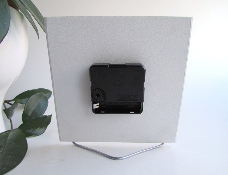 Colorful Stone Clock 6.5", Pebble Art Clock, Small Stone Table Clock ...