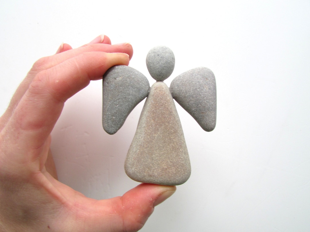 Angel Magnet Pebble Art Sea Stone Shape Fridge Magnet - Etsy