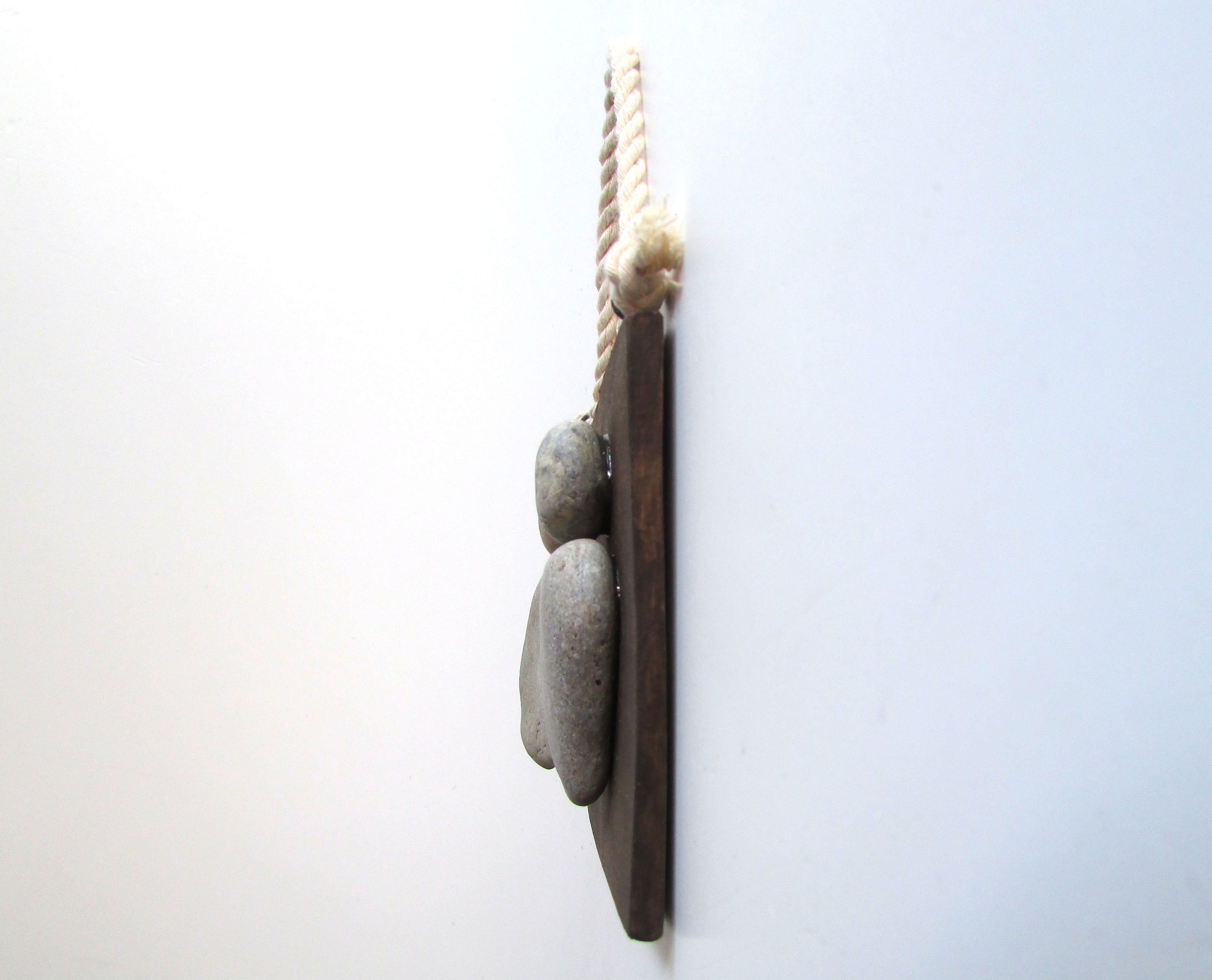 Coastal WC Sign Toilet Sign Pebble Art Natural Driftwood | Etsy