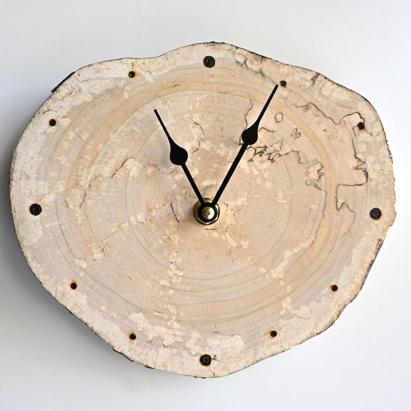 Natural Wood Clock - Etsy