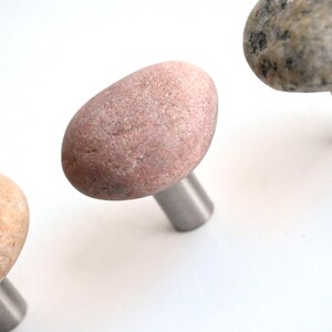 Stainless Steel Stone Wall Hooks, Bathroom Wall Hooks, Beach Pebble Wall Hooks, Coastal Decor ...