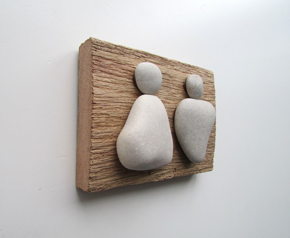 Coastal WC Sign Toilet Sign Beach Pebble Art Driftwood Art | Etsy