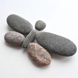 Pebble Art Magnet Dark Dragonfly, Sea Stone Shape, Fridge Magnet ...