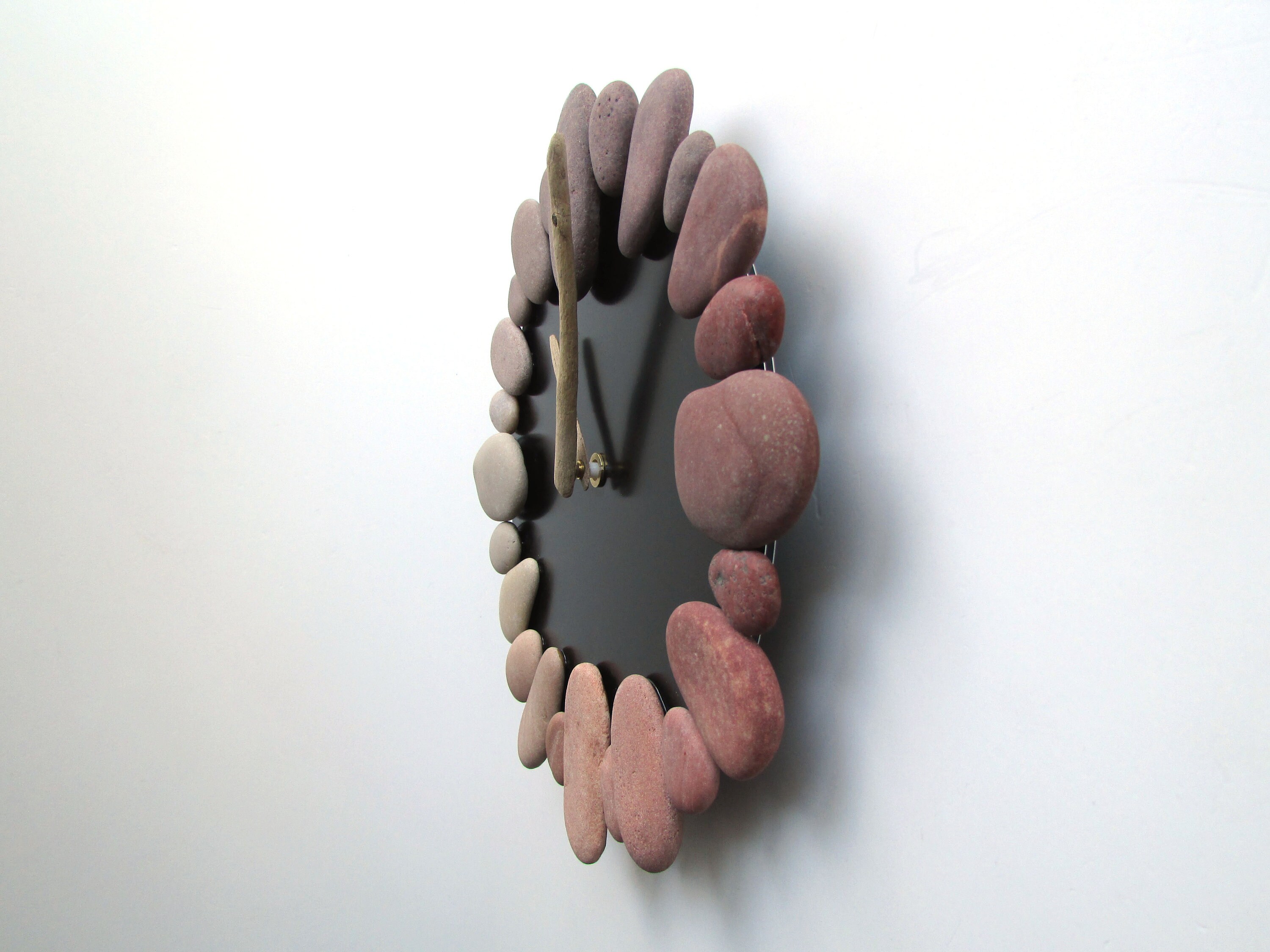 Pebble Art Clock 11 Coastal Stone Clock Sea Pebble | Etsy