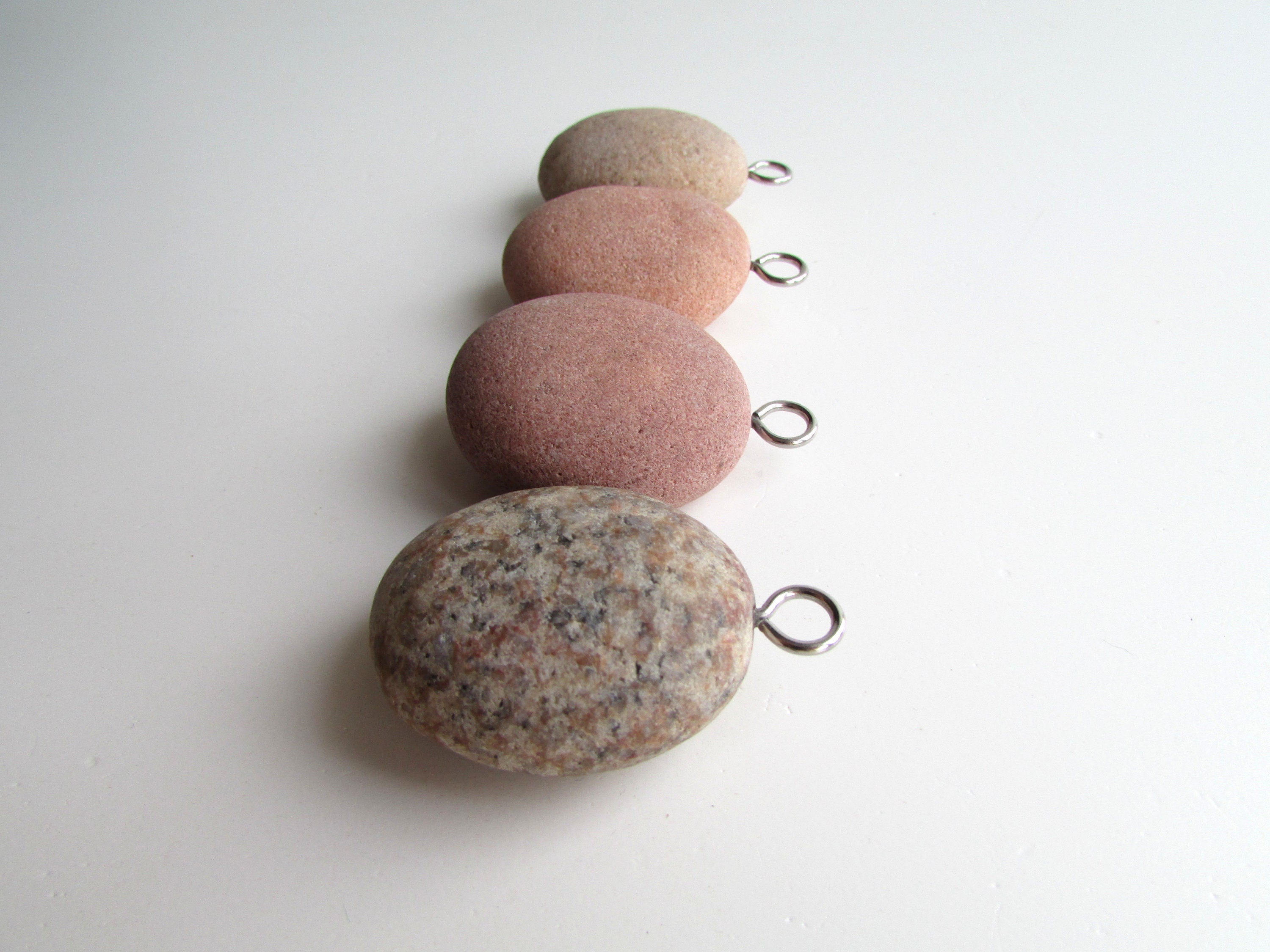 Hanging Stone Weights Coastal Stone Weights Natural Beach | Etsy